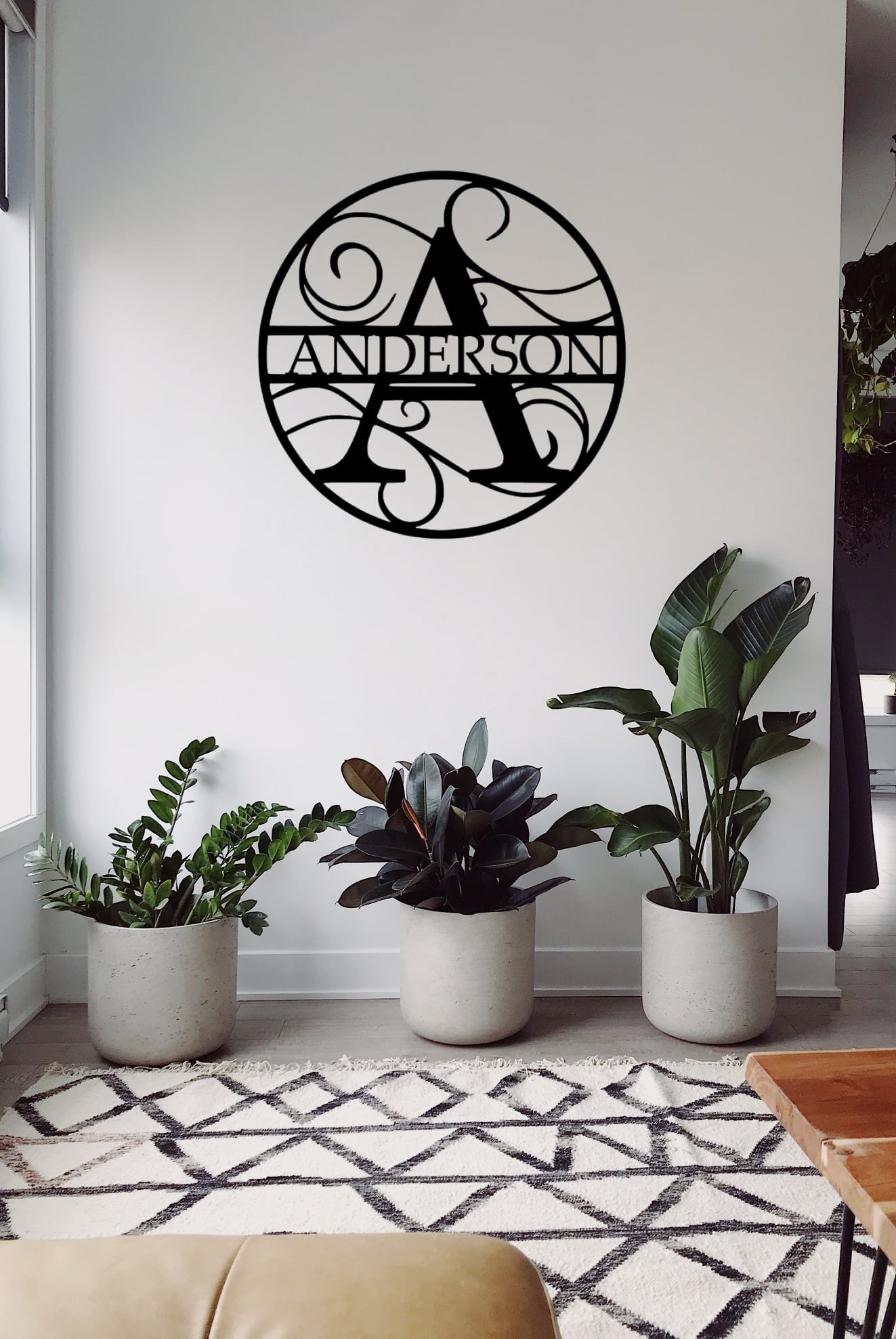 Circle Letter Monogram – DC Blacksmith Designs